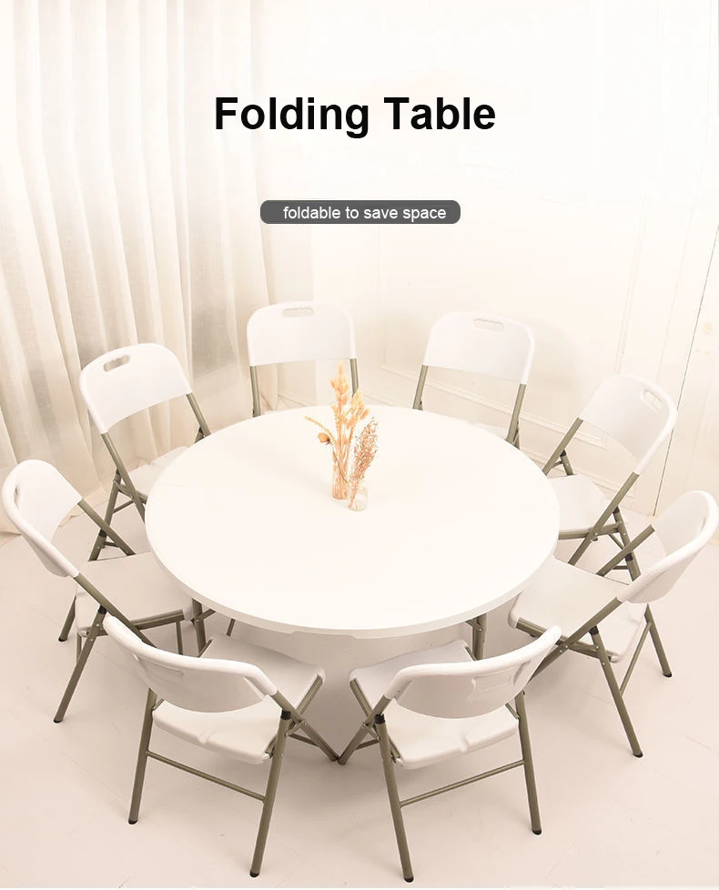 Outdoor Furniture - Portable Round Foldable Table
