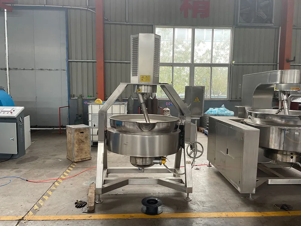 500L Automatic Planetary Stirring Wok for Stir-frying Beef Sauce and ...