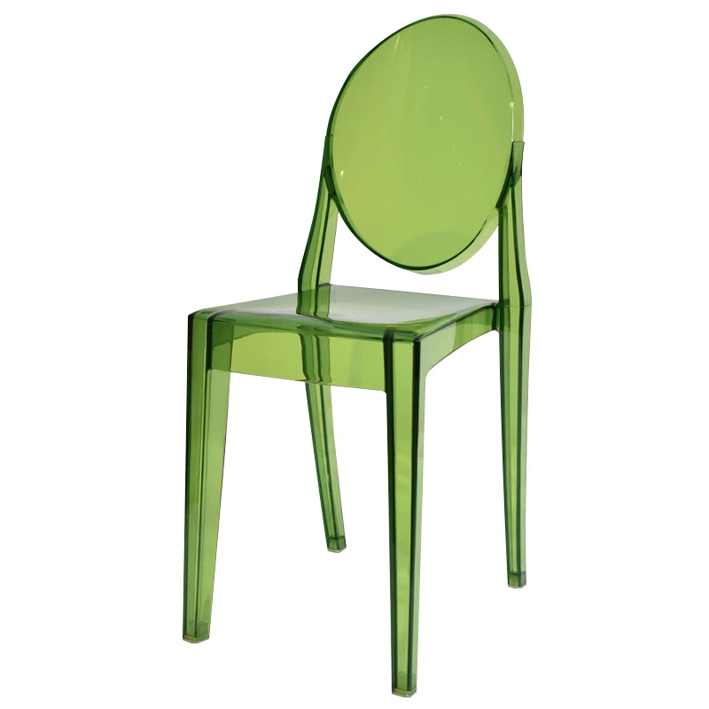 Nordic Stackable Plastic Chair Crystal Pc Resin Dining Chair Hotel ...