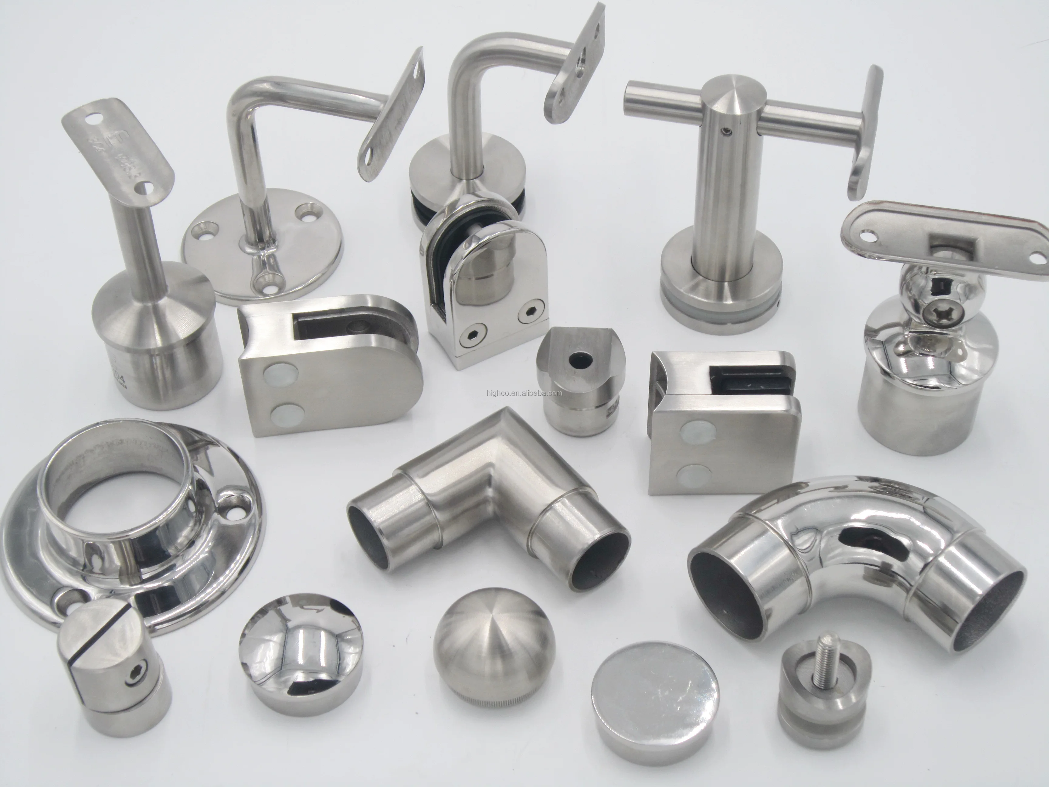 Professional Stair Accessories Stainless Steel Glass Railing Balustrade ...