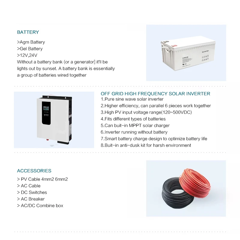 5500w Solar Panel Kit Complete Solar Energy System High Frequency Off ...