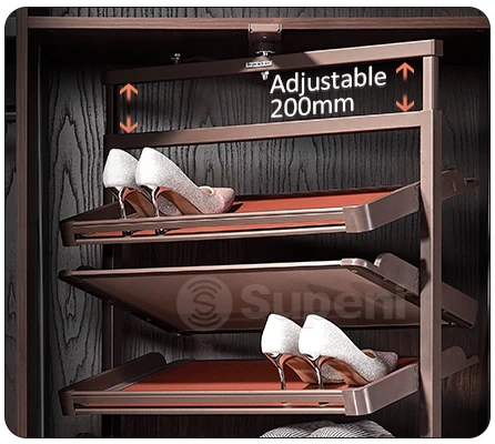 Supeni Wardrobe Storage Organizer - 360° Rotating Shoe Rack