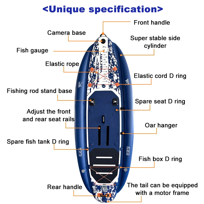 Surfing Fishing Board Inflatable Large Paddle Board Fishing ultra Wide ...