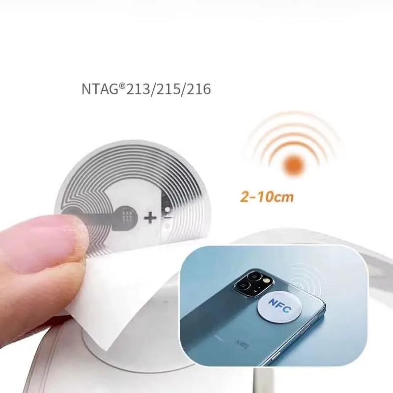 Custom 2K 4K 8K RFID Chip Tags ISO14443A 13.56MHz NFC Sticker for Hotel ...