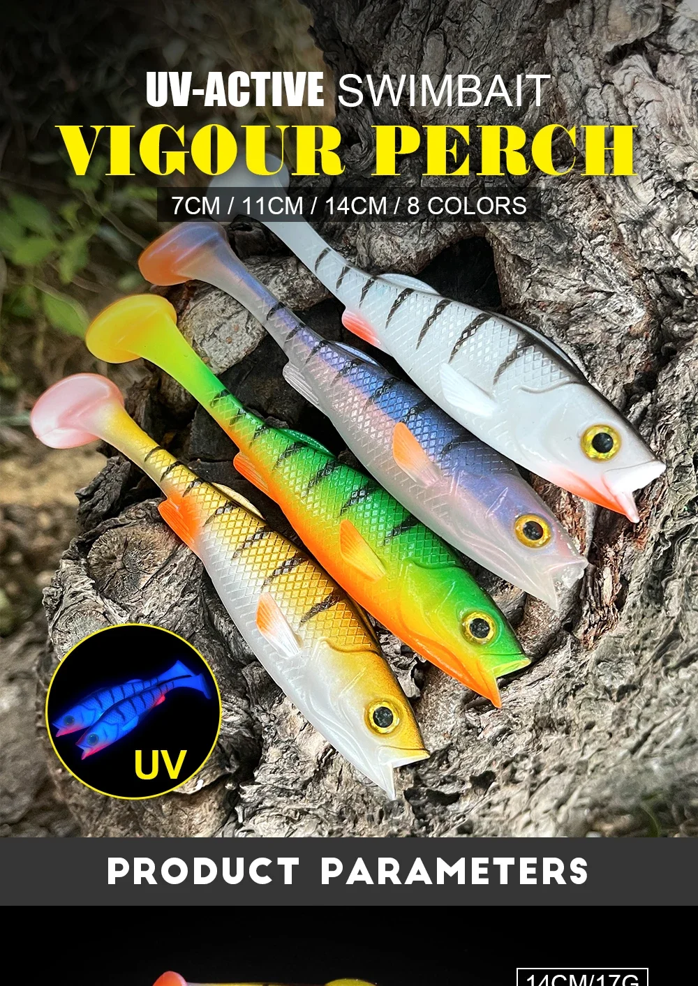 Sinking Soft Plastic Pike Swimbait Lure - Pvc Fishing Bait