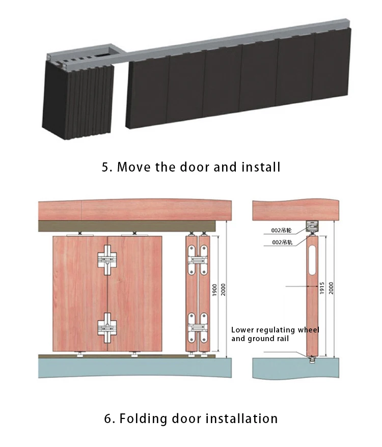 Push-pull Folding Heavy-duty Universal Hanging Sliding Track Load ...