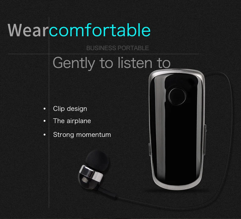 Wireless Headset Earbuds With Microphone In-ear Vibrating Alert Wear ...