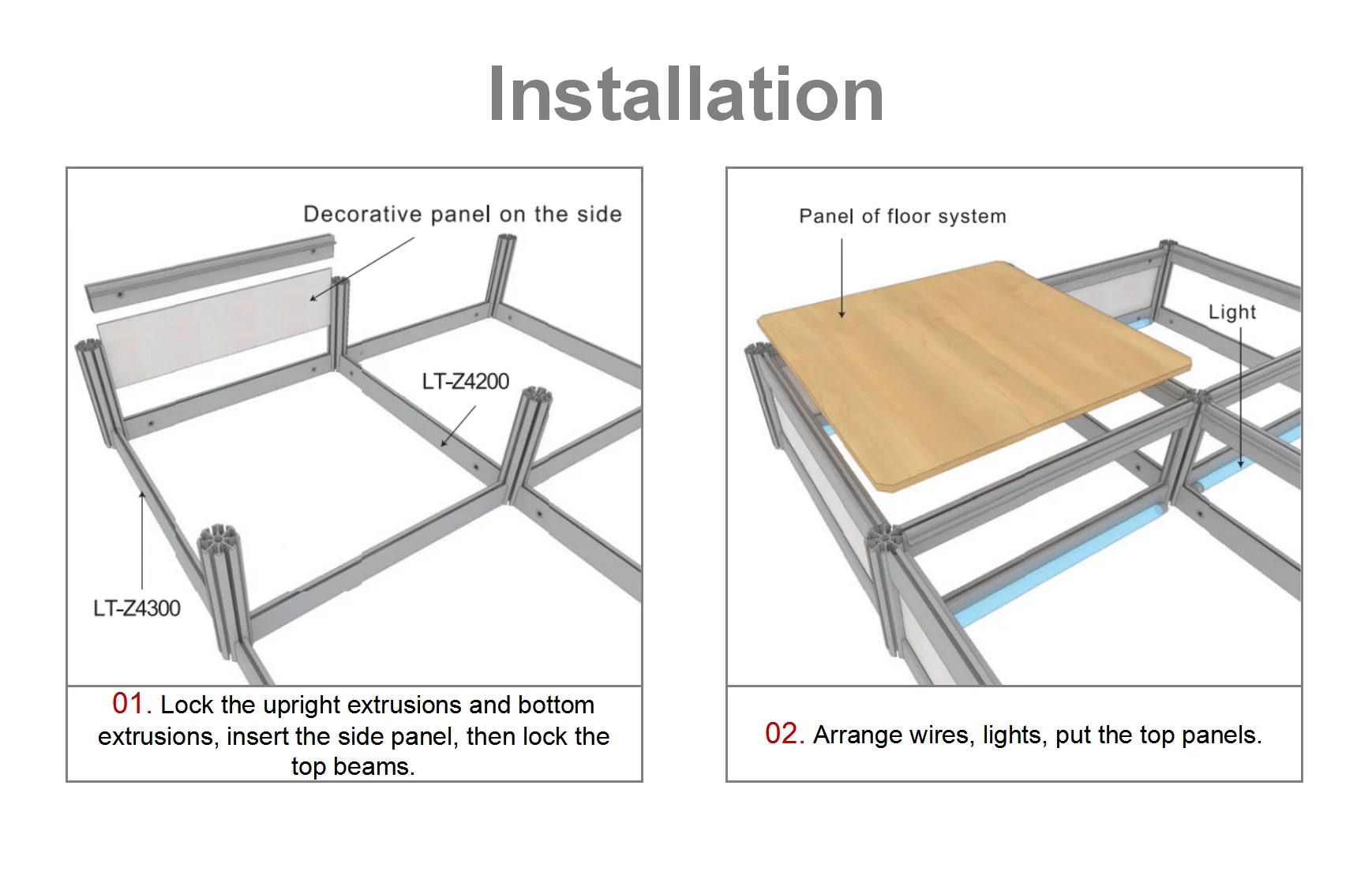 Customized Aluminum Upright Profile And Beam Lingtong 8-way Extrusion ...