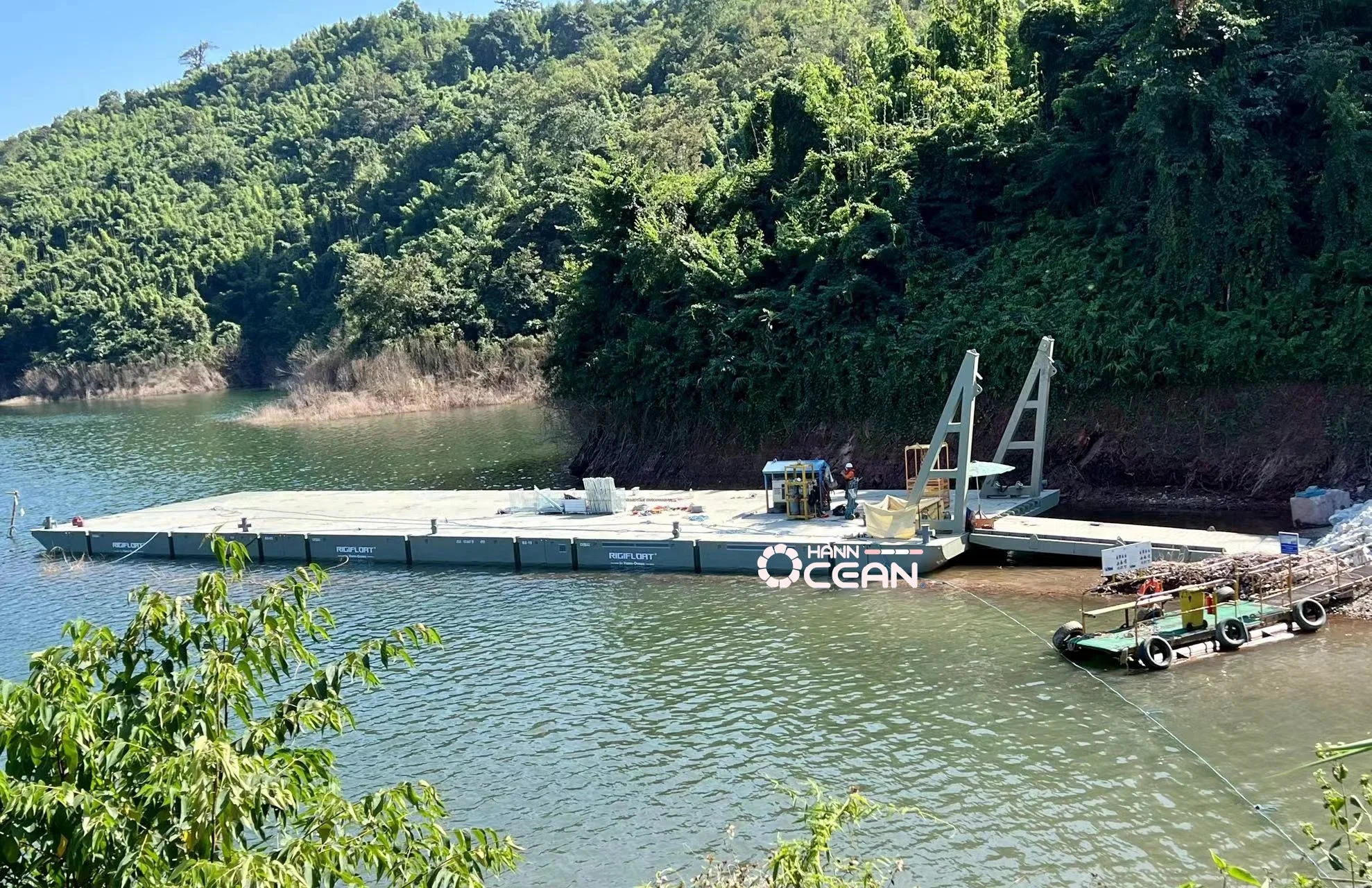 Rigifloat Pontoon System - Modular Barge for Drilling