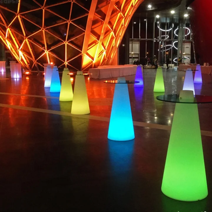 Luxury Bar LED Cocktail Table Waterproof Nightclub Outdoor Garden Event ...