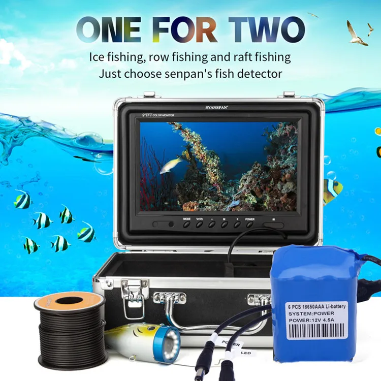7 Inch Fish Finder Ir Infrared Visual Belt Fish Finder 15m Waterproof ...