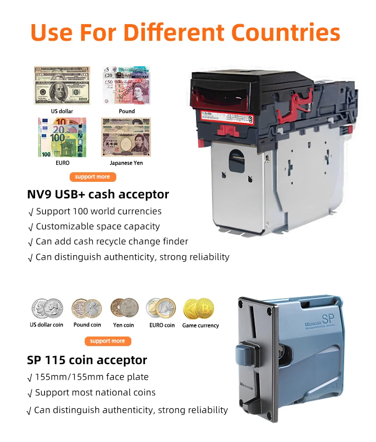 27'' 32'' Self Ordering Payment Kiosk Cash Coin Receiver Machine Touch ...