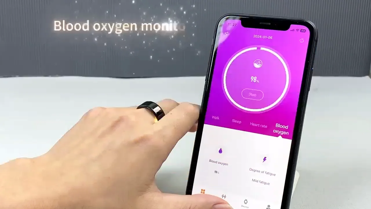 Ai Robot Mood Tracker Uric Acid Smart Ring Heal T Lithium Battery Free Shipping Oem Smart Ring ...