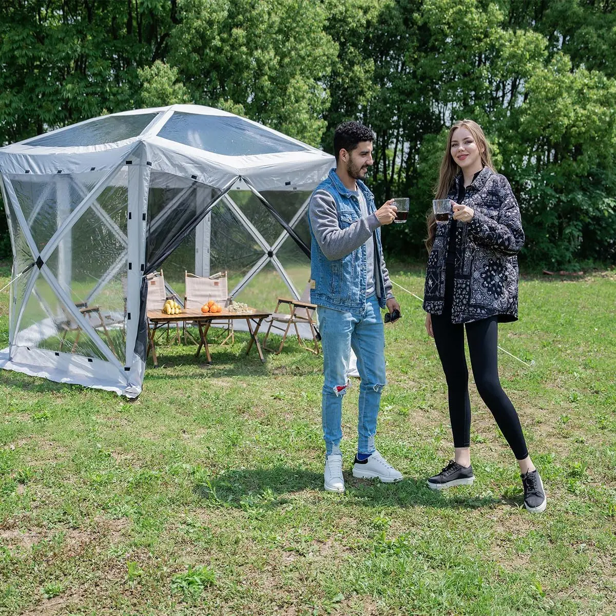 Outdoor Quick Set up PVC House Tent Clear Bubble Tent Waterproof ...