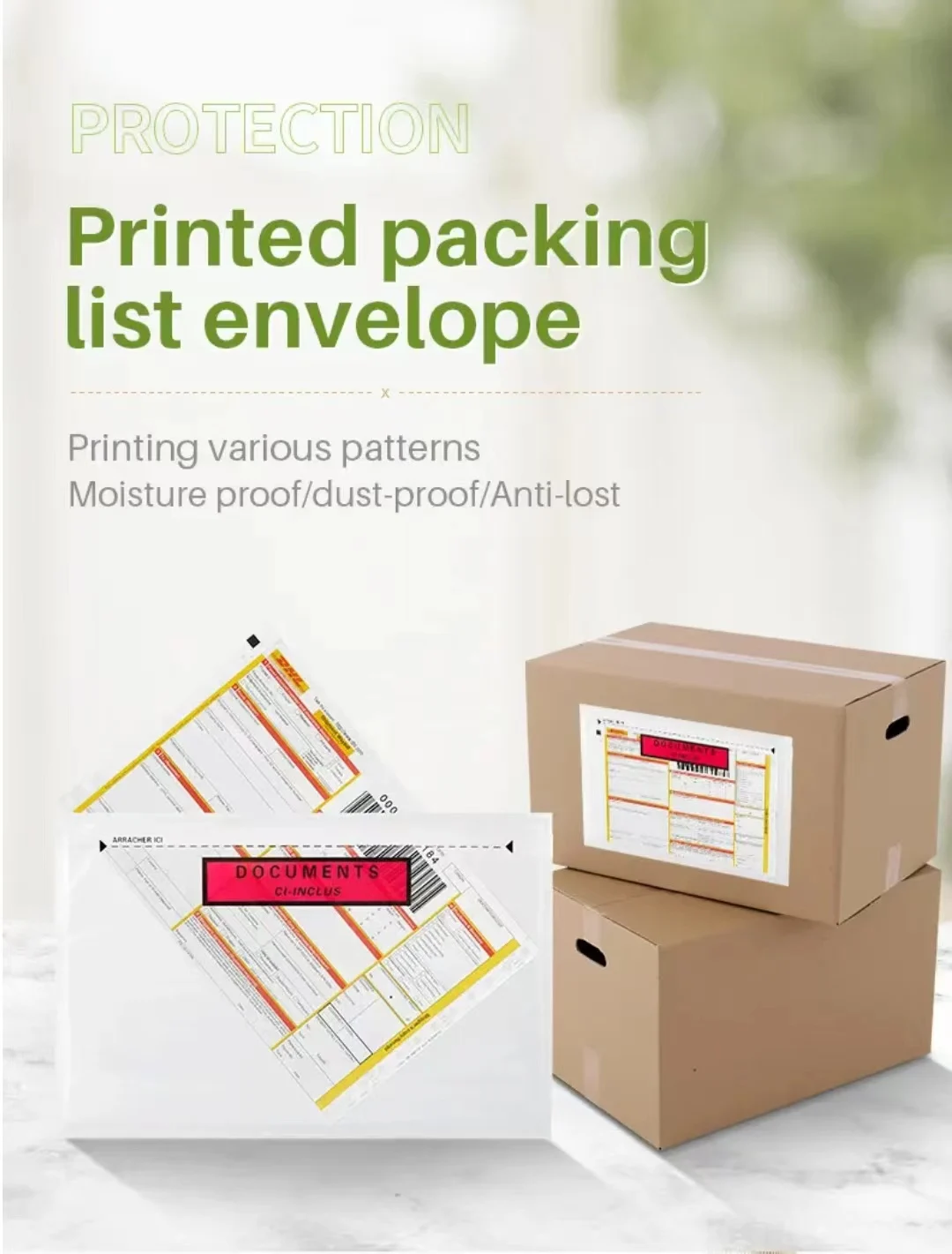 Wholesale Self-Adhesive Packing List Envelope Invoice Enclosed Pouch ...