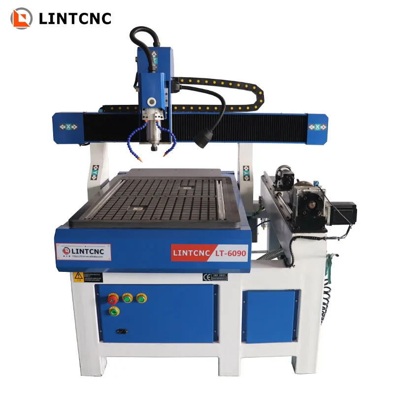 Vacuum Working Table 4th Axis Wood Milling Machine CNC Router 600*900 ...