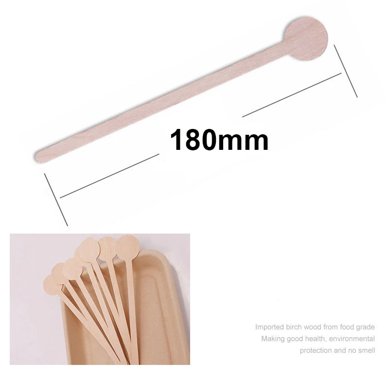 Bambus Eco-friendly Vending Mini Wood Espresso Stick Mixer Drink Stir ...