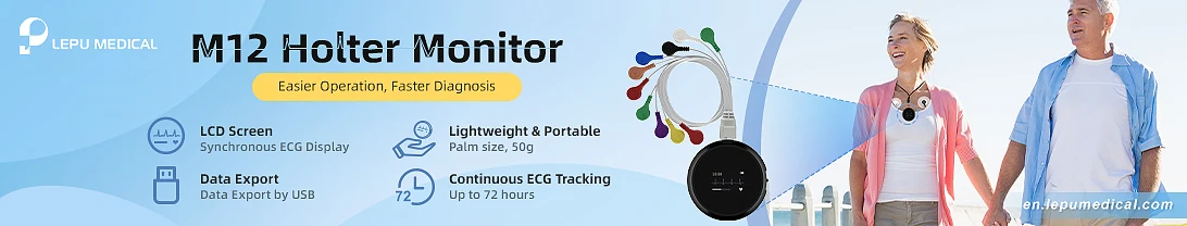 Lepu 48 Hours Monitoring ECG System - Holter Monitor 12 Channel