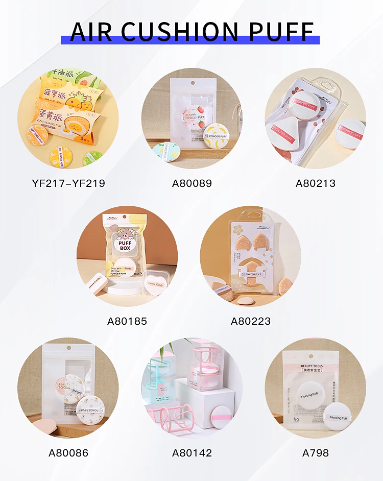 Lameila Makeup Powder Puffs - Soft, Colorful, and Latex Free