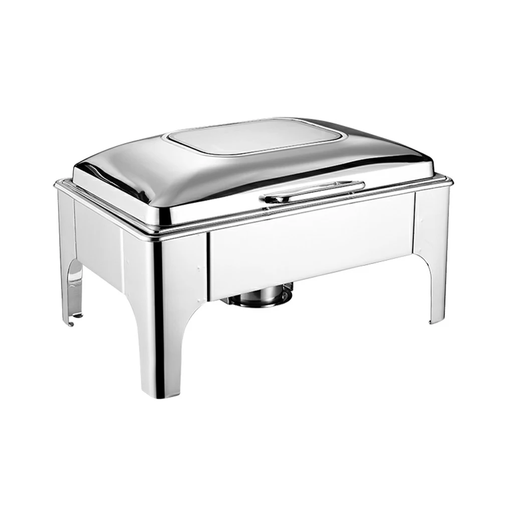 Stainless Steel Glass Window Chafing Dish Buffer Food Warmer Foodwarmer ...