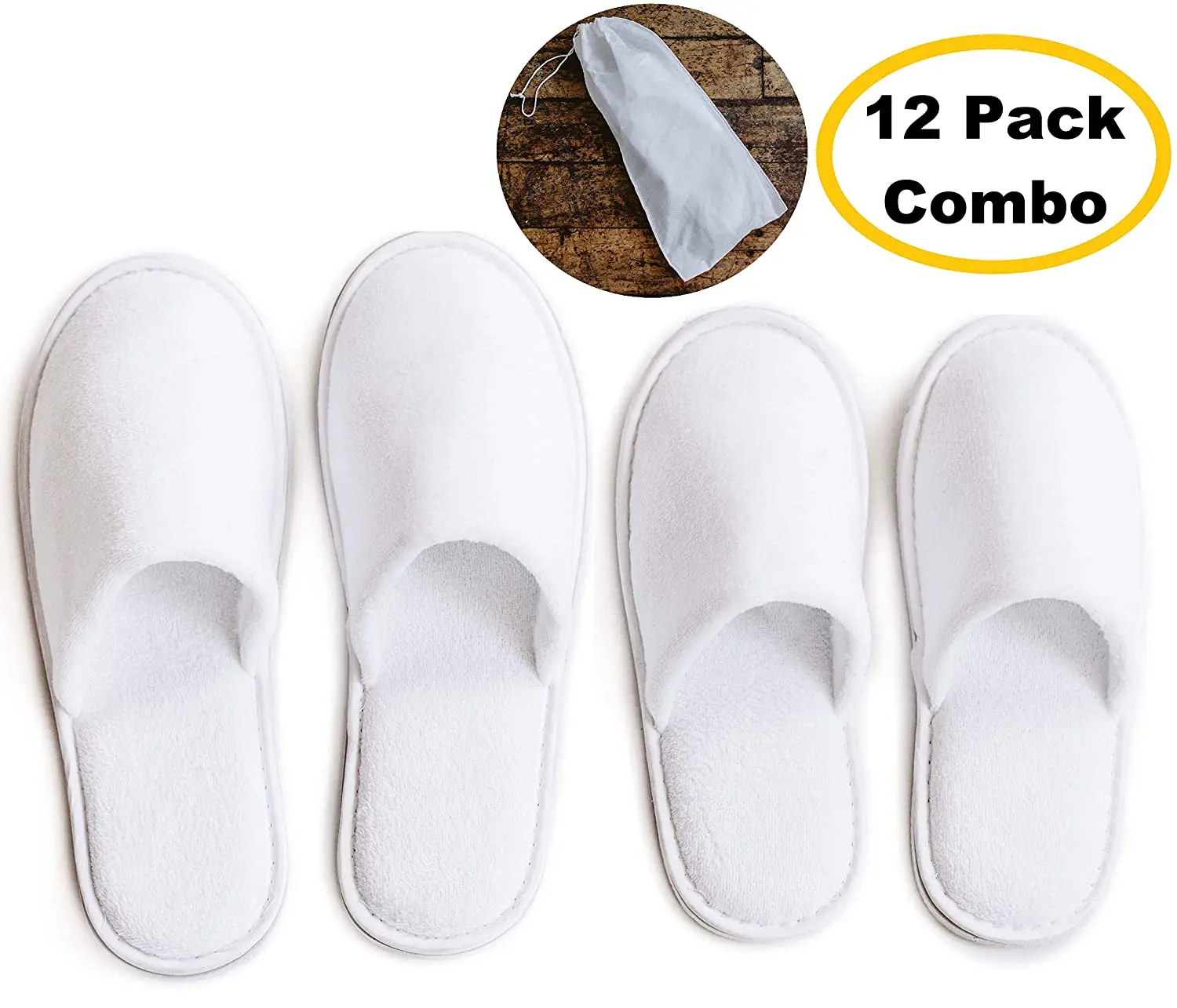 Custom Embroidered Logo OEM Disposable Hotel Slipper Slippers Wholesale