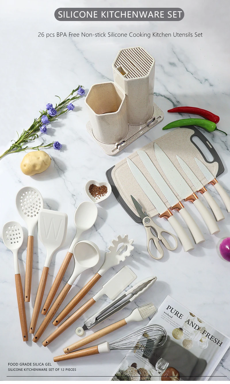 Manjia Cookware Set - 19-Piece Sustainable Kitchen Tools