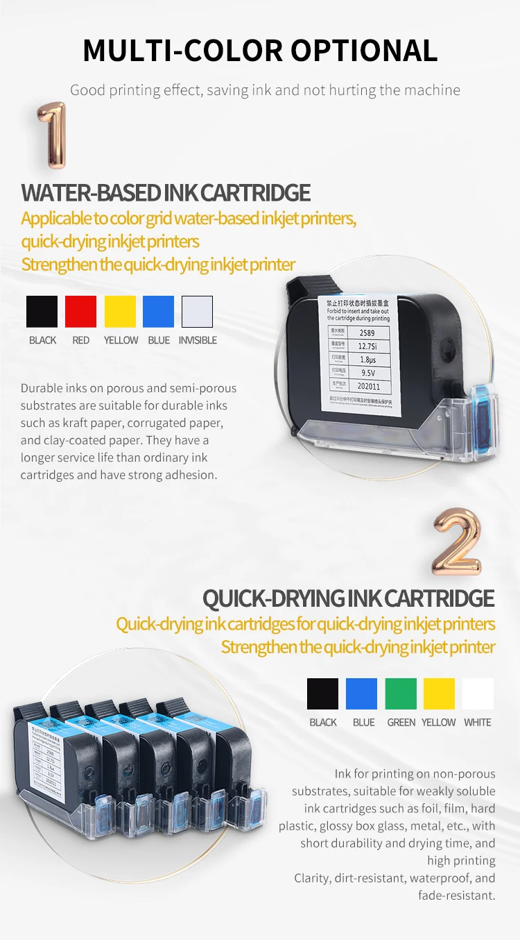 Black White Red Yellow Blue Green Quick Dry Inkjet Printer Ink ...