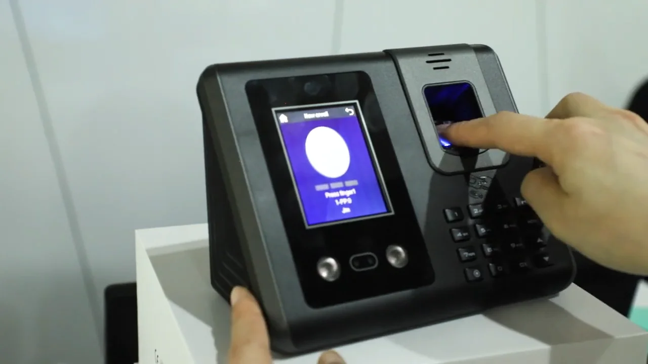 Cloud Software Employee Time Clock Wifi Fingerprint Biometric Face ...