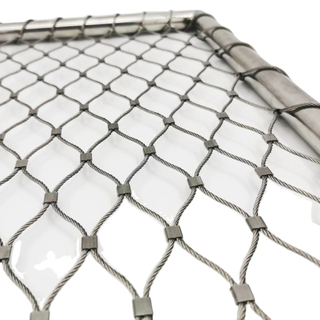 Stainless Steel Wire Rope Mesh Net Bridge Railing Mesh Plant Climbing ...