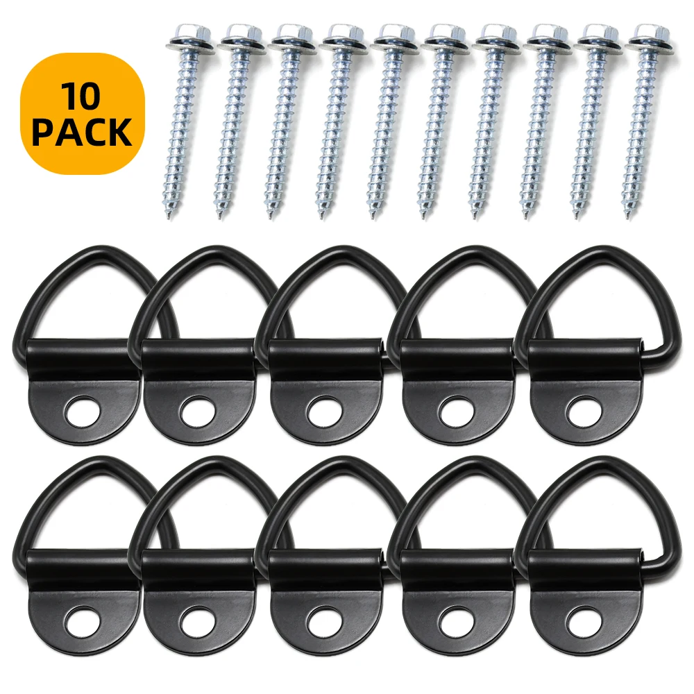 Source Manufacturer 10 Pack Black Anchor Lashing Strap Tie Down Surface ...