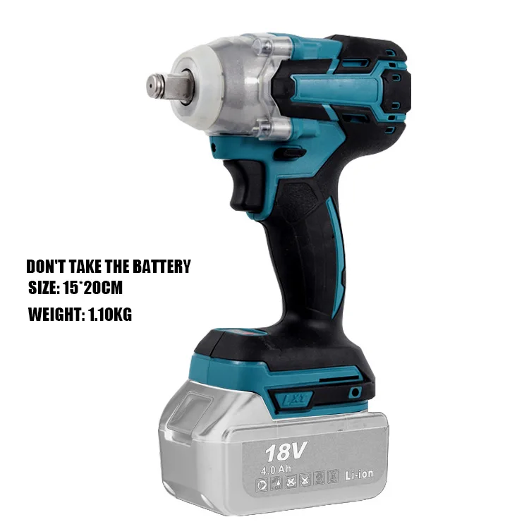 Brushless Cordless Electric Impact Wrench 1/2 Inch, Battery Powered ...