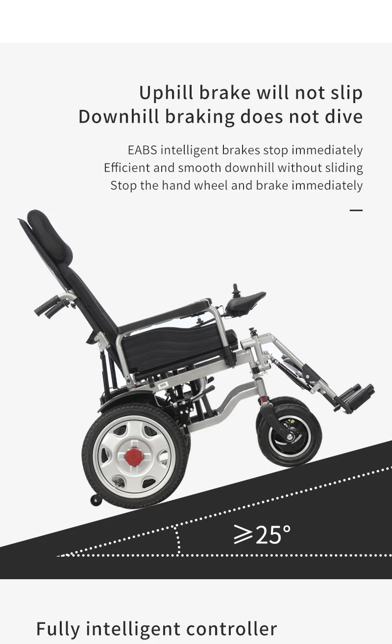 Folding Lightweight Portable Motorized Power Wheelchair