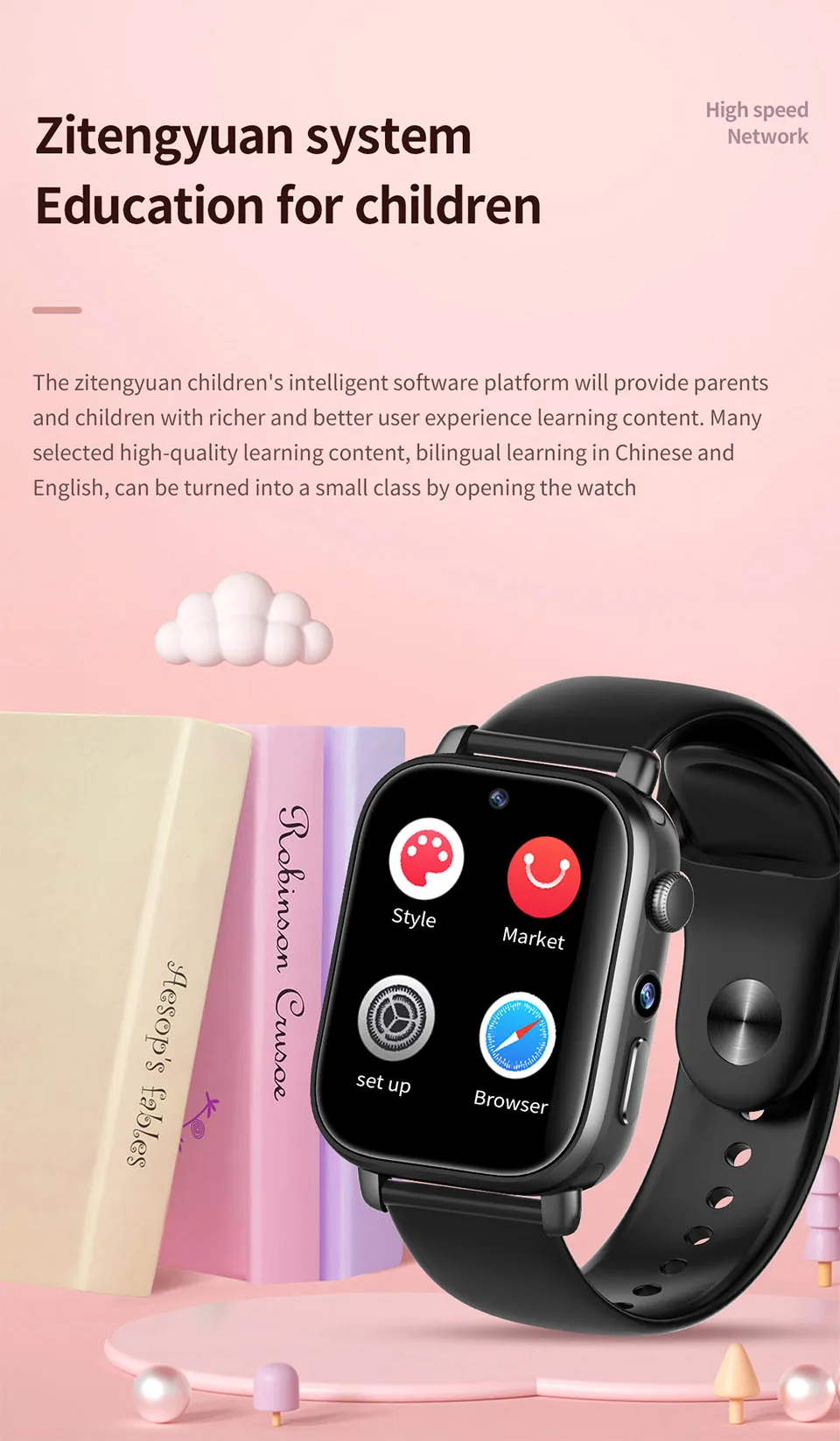 UNIWA X1S Smartwatch - 1.9 Inch IPS Screen with 4G Android