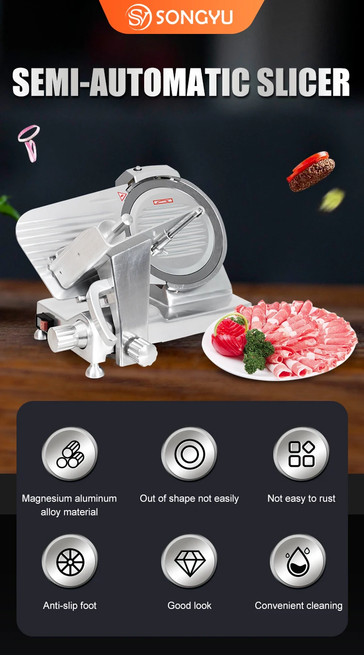 Hotel Restaurant Kitchen Catering Equipment Meat Grinders And Slicers Commercial Used Electric ...