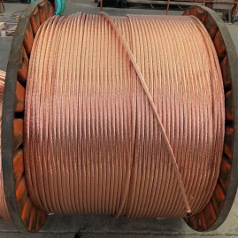 16-300 Sqmm Bare Copper Clad Steel Strand Wire 2.5mm*19 Core Stranded ...