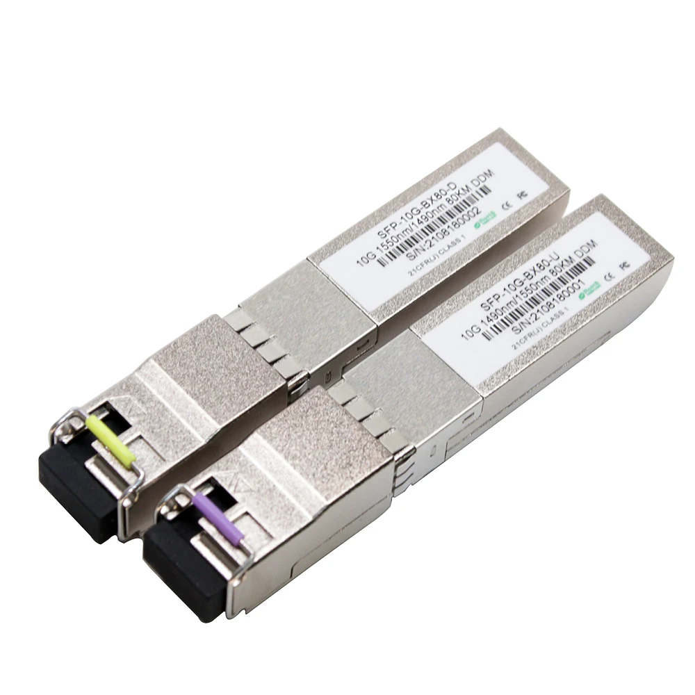 10g Sfp+ Bidi 80km 1490/1550nm Lc Connector Optical Transceiver Module 10g Sfp Bidi Module 80km ...