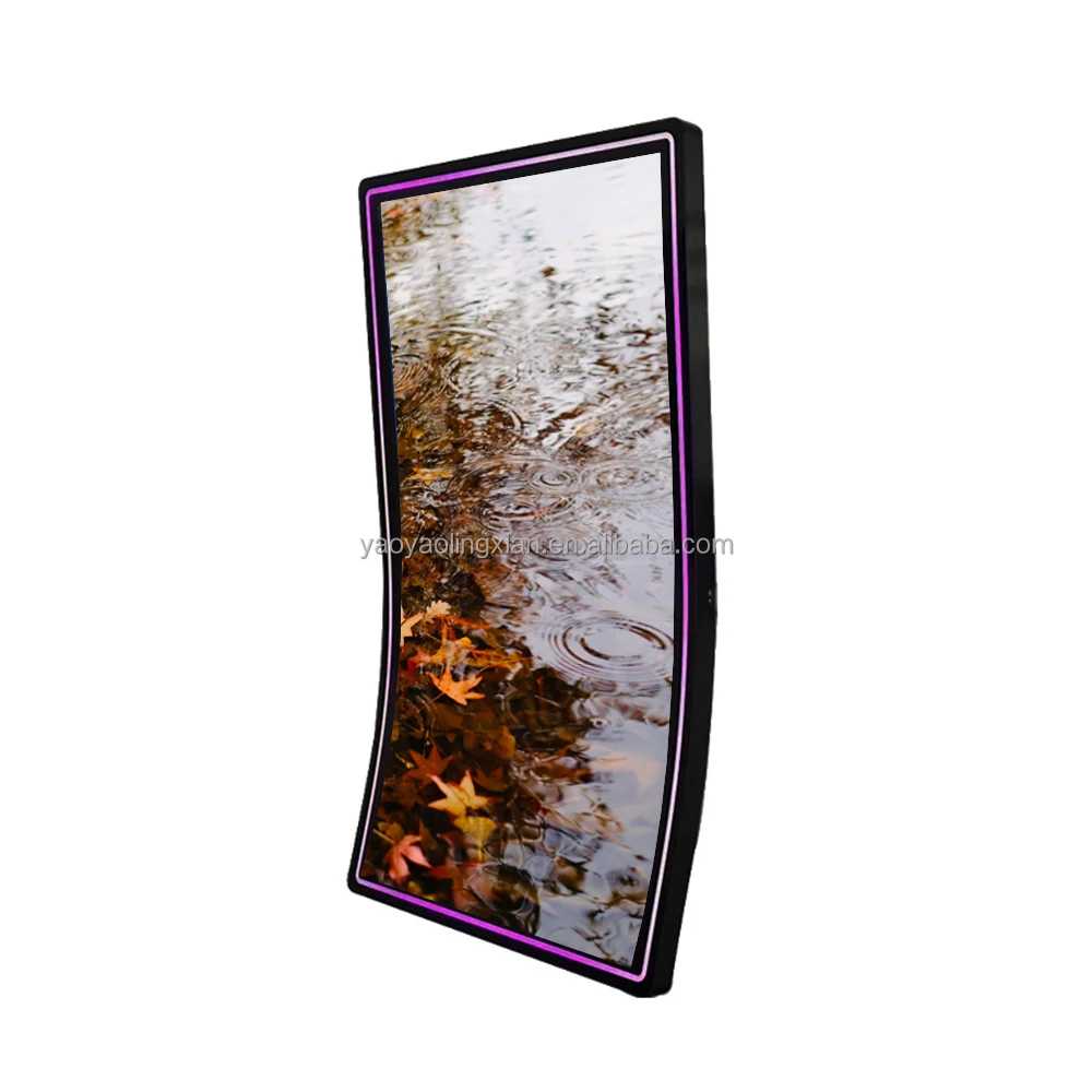 Touch Screen Monitor Gaming Curved Lcd Monitor 43/55 Inch ELO 3M RS232 ...