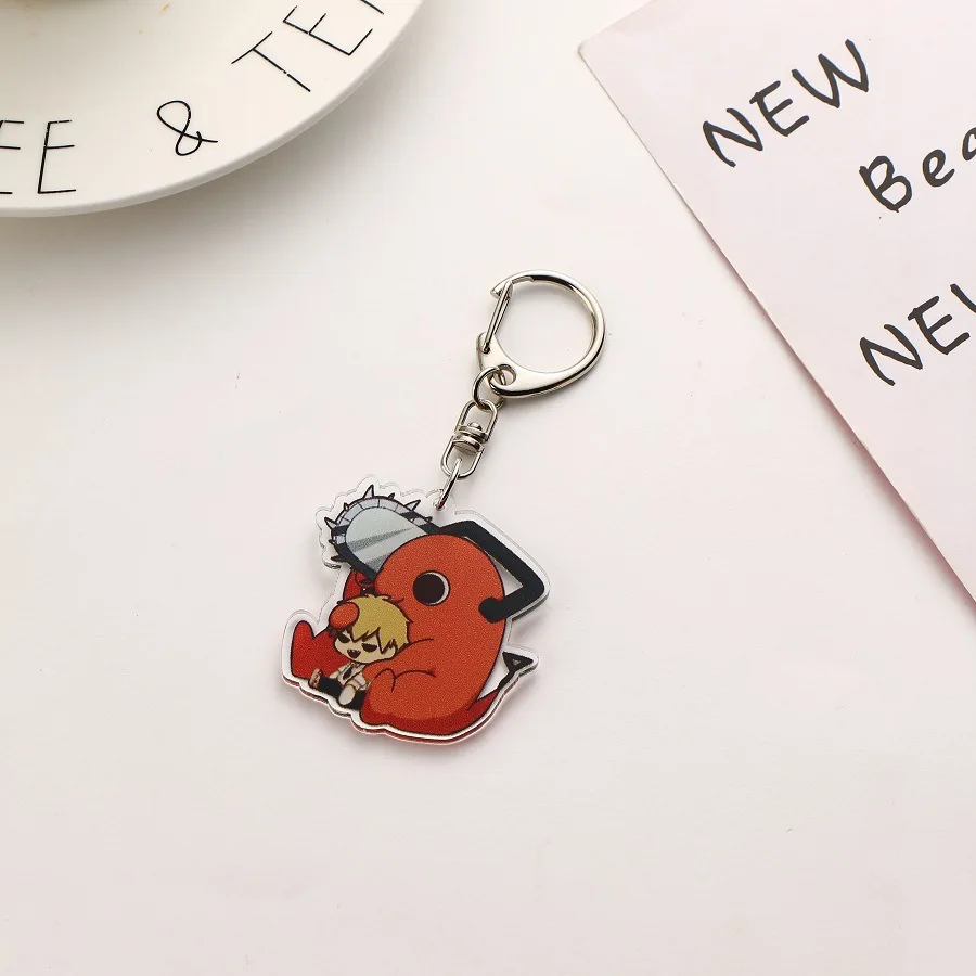 Wholesale Japanese Anime Chainsaw Man Pvc Charms Keychain Plastic ...