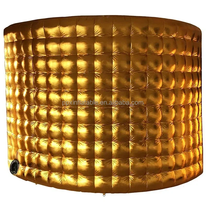 Curve Straight Inflatable Backdrop With Lighting Strips Photo Booth Led ...