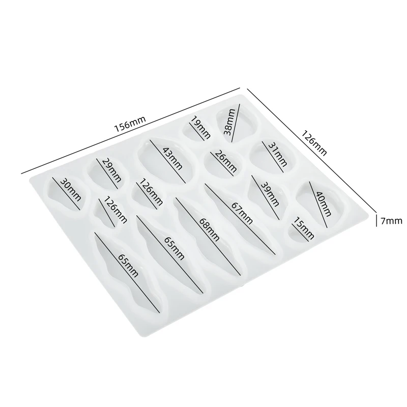 Irregular Hairpin Pendant Silicone Mold Jewelry Casting Mold For Diy ...