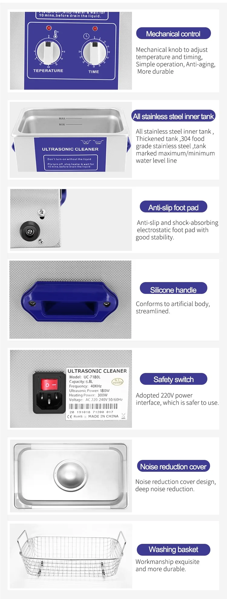 Top Quality Benchtop Ultrasonic Cleaner Hospital Ultrasonic Bath ...