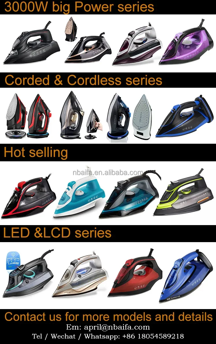 Aifa Multifunctional Cheap Iron Steam 2200W Steam Press Iron ...