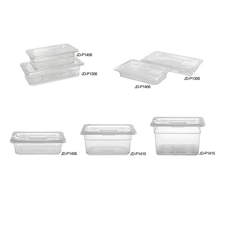 JD Black Polycarbonate Food Pans - Durable & Versatile