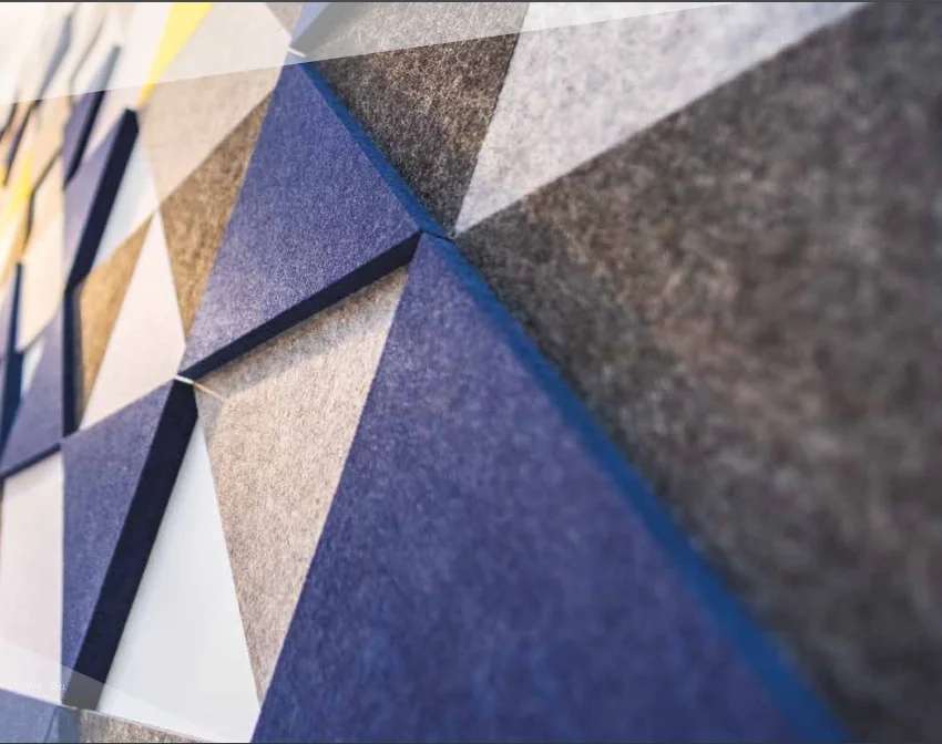 100% Pet Felt Polyester Fiber Acoustic Panel - Buy Astm E84 Classa ...