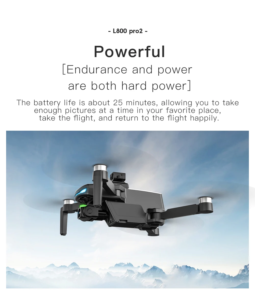 L800 PRO 2 4k Drone - GPS Positioning & Foldable Design