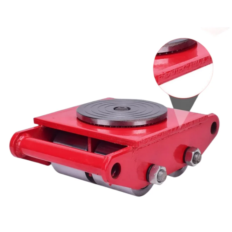 6 Ton Steel Cargo Trolley Furniture Lifter 4pc Mover Rollers Heavy Duty ...