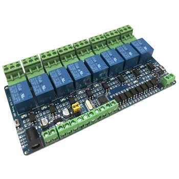 Modbus-rtu 8 Channel Optocoupler Isolation 12v Relay Module Switch Modbus Rtu Relay Output ...