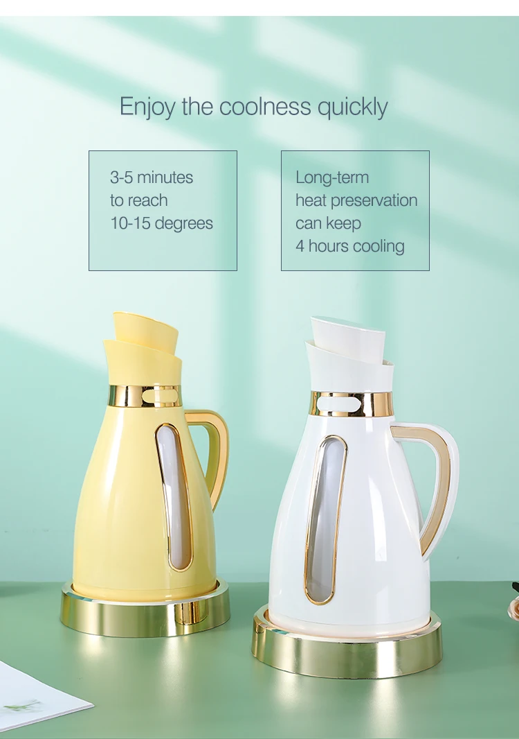 Cold Water Pitcher With Handle For Juice Coffee Ice Tea Beverage Safe ...