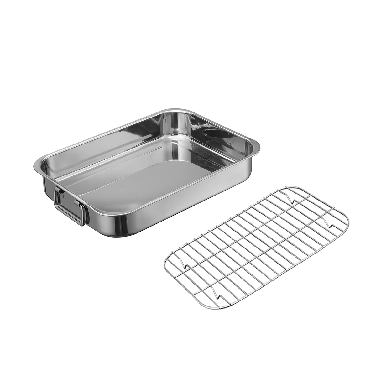 Home Cooking Metal Stainless Steel Roaster Pan/tray - Buy Roasting Pan ...
