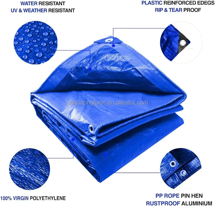 Polyethylene Waterproof Tarpaulin Sheet Cover Pe Tarpaulin Poly Waterproof Tarps - Buy ...